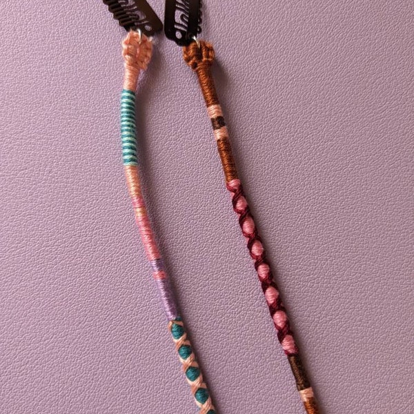 Custom Clip-in Hair Wrap: Mixed Design, Choose Your Colors - Etsy