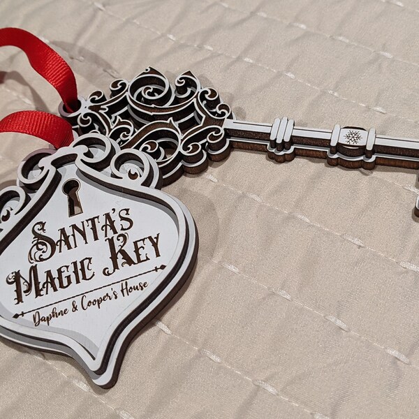 Santa’s Magic Key Custom Personalized Santa’s Magic Key Laser Cut Santa ...