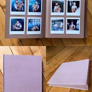 Linen Eco Square Leporello Accordion Photo Album for Instax / Polaroid ...