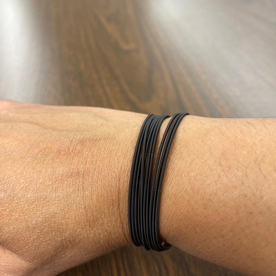 Guitar String Bracelets, Silver Spring Bracelets, Stainelss Steel ...