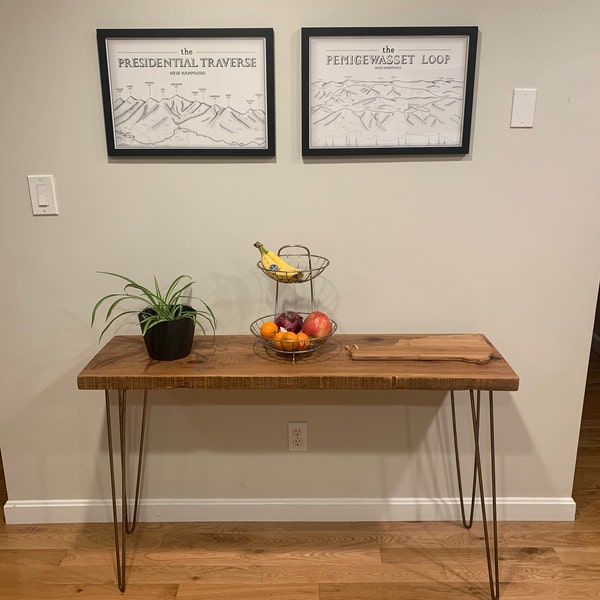 Pemi Loop New Hampshire, 4000 Footers Illustrated Print Map Hiking, New ...