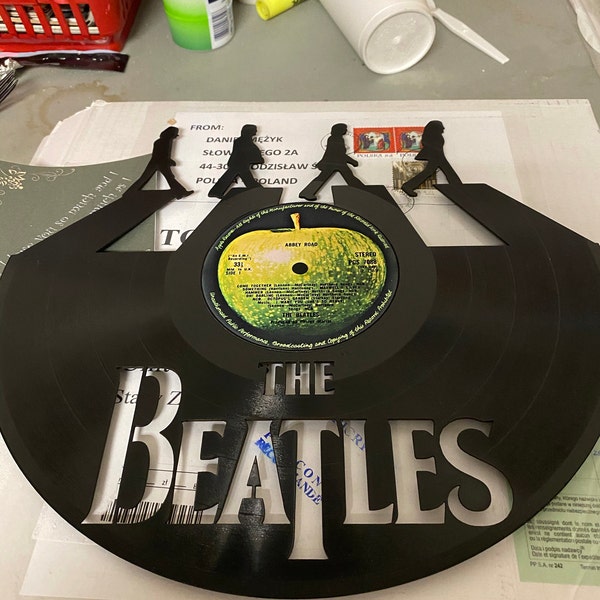 The Beatles 1 - Laser Cut - Carved Vinyl Record Art - Music Gift for ...