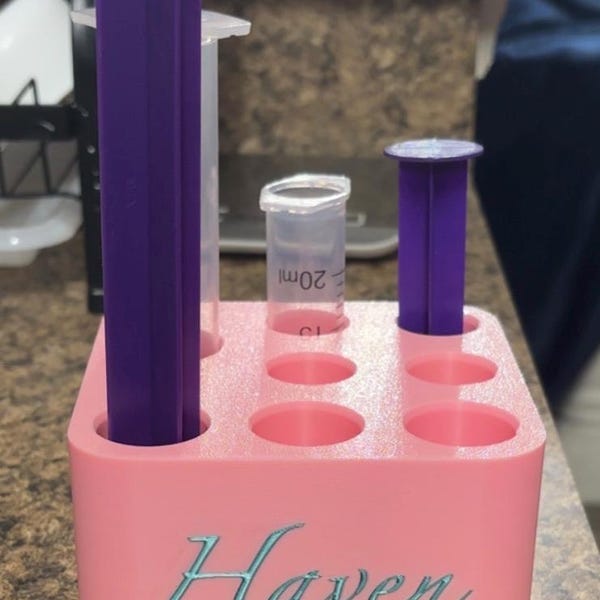 Custom Syringe Holder/drying Rack Made to Order. Customized With Your ...