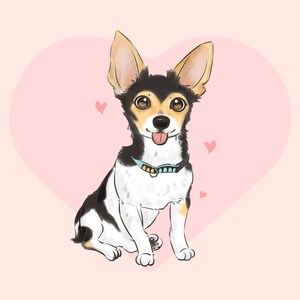 Custom Cute Chibi Portrait Commission Personalized Anime Cartoon Art ...