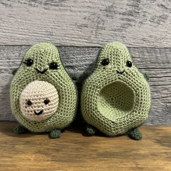 Avocado Family, Amigurumi Crochet Pattern, Digital Download - Etsy