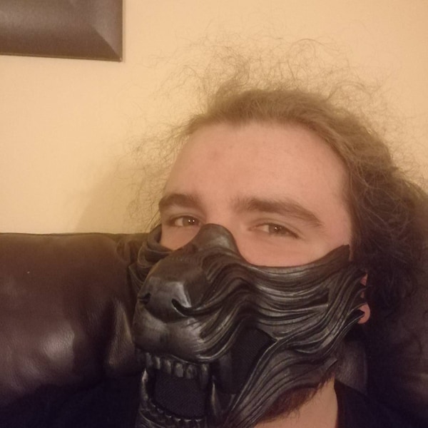 Wolf Mask Wolf Oni Berserk Menpo Mask Samurai Fenrir - Etsy