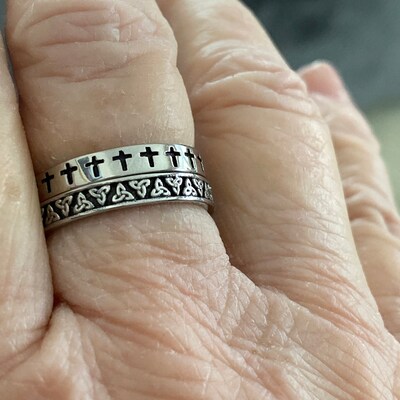 Trinity Stack Ring, S111, Celtic Ring, Silver Ring, Stack Rings, Celtic ...