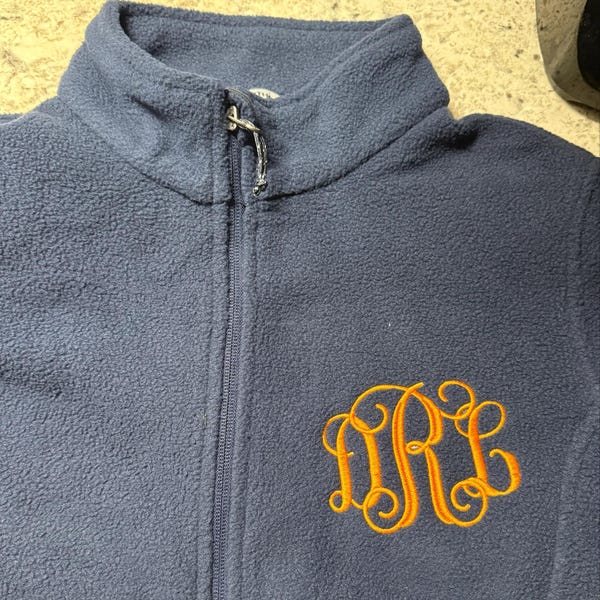 Monogrammed Fleece Jacket, Full Zip Jacket, Ladies Jacket, Gifts for ...