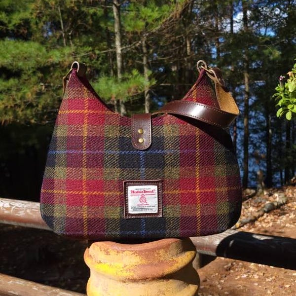 Harris Tweed Fabric Autumn Check Green Black Deep Rust Wool Suitable ...