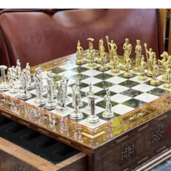 Custom Chess Sets for Adults,unique Chess Set With Metal Chess Pieces ...