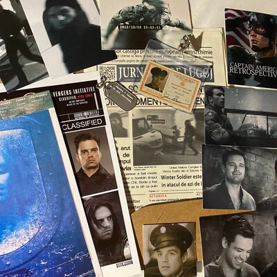 Bucky Barnes Secret File Winter Soldier S.H.I.E.L.D. Files Paper Props ...