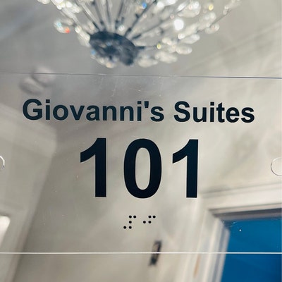 Bsign Office Door Numbers Sign Room Numbers Hotel Door Plaques Modern ...