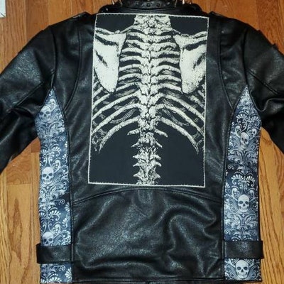 Ribcage Back Patch, Ribcage, Skeleton Patch, Bones Patch, Cloth Patch ...