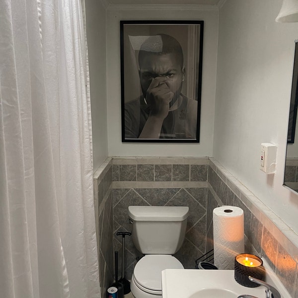 Psycho Movie Poster, Shower Scene, Funny Bathroom Wall Art and Toilet ...