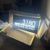 Custom House Number Sign,led Number Box,personalized Address Plaque,led ...