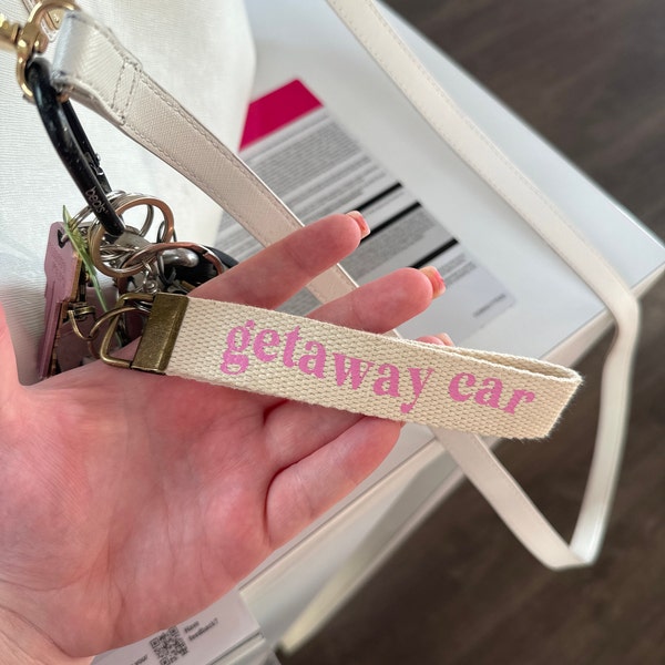 Getaway Car Handmade Wristlet Keychain: Bag Charm/ Travel Gift - Etsy