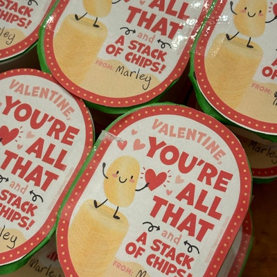 Fruit Snack Valentine Tags Printable Valentine Fruit Snack Labels ...