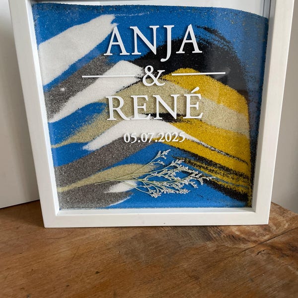 Sand Ceremony Frame for Wedding / Sand Ceremony Unity Wedding Box ...