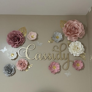 Custom Nursery Name Sign Custom Wood Cutouts Placard Wood Name Cutout ...