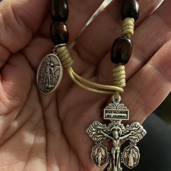 Steering Wheel Gearbox Catholic Car Accessories Rosary Pardon Crucifix ...