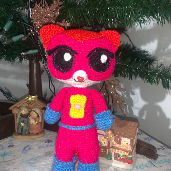 Super Kitty Crochet Pattern, Amigurumi PDF Instructions in English 4 ...