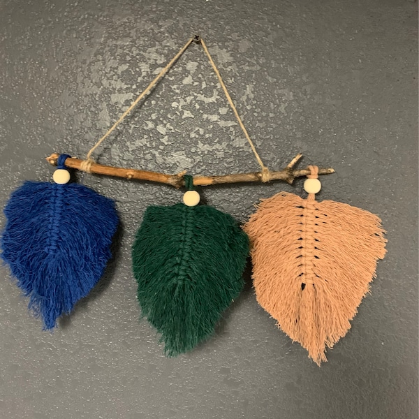 DIY Autumn Leaf Macrame Wall Hanging Kit | Video Tutorial | Make Your ...