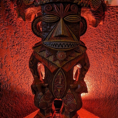 Tiki Room PELE Tiki Torch Statue Figurine Figure Enchanted Tiki Room ...