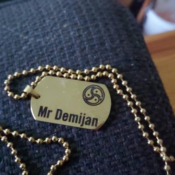 Owned by Master Personalised Necklace, BDSM, Mistress, Submission - Etsy