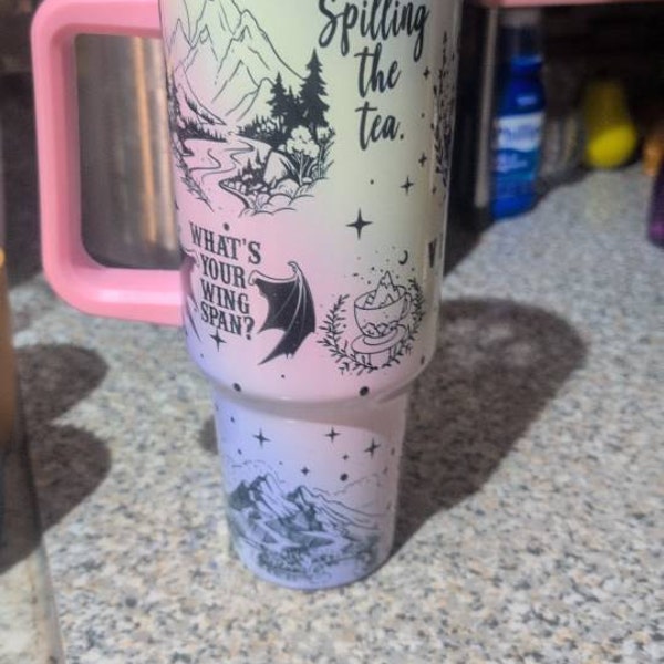 Rhinestone Heart 40oz Tumbler - Stainless Steel W/handle, Bling Dimond ...