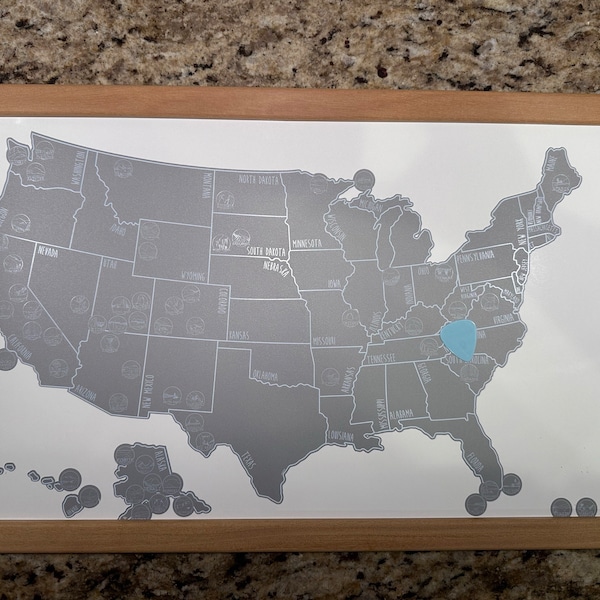 National Park Scratch off Map | USA Travel Tracker | Camping Gift - Etsy