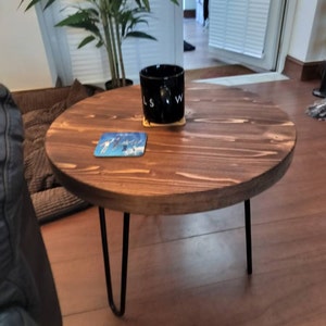 Waney / Live Edge Coffee Table Rustic Solid Wood / Walnut / Oak / Pine ...