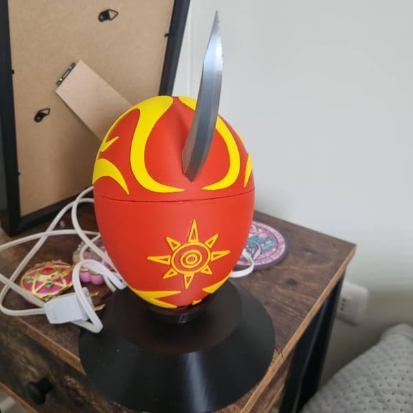 Digi Egg of Courage Lamp - Etsy