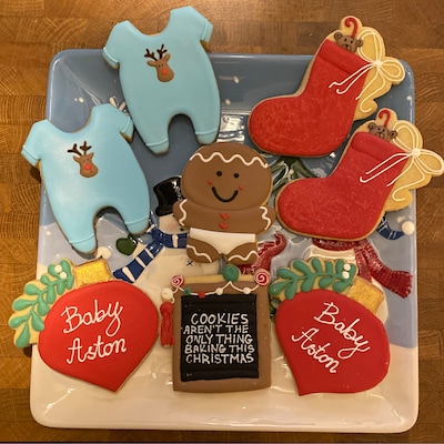 6 Personalised Birthday Royal Icing Cookies Gingerbread - Etsy