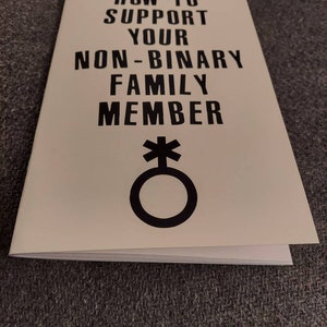 How to Support Your Non-binary Family Member Nonbinary Ally Zine ...