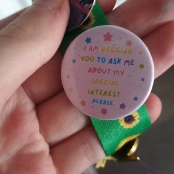 CAUTION Badges Furry Nonverbal Communication Pin for Comic Cons/meetups ...