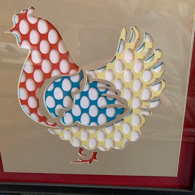 Chicken Shadow Box SVG and PNG Cut Files - Etsy UK