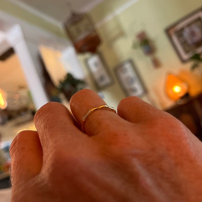 Solid Gold Bamboo Ring, Designer Bamboo Ring, Unique Bamboo Ring ...