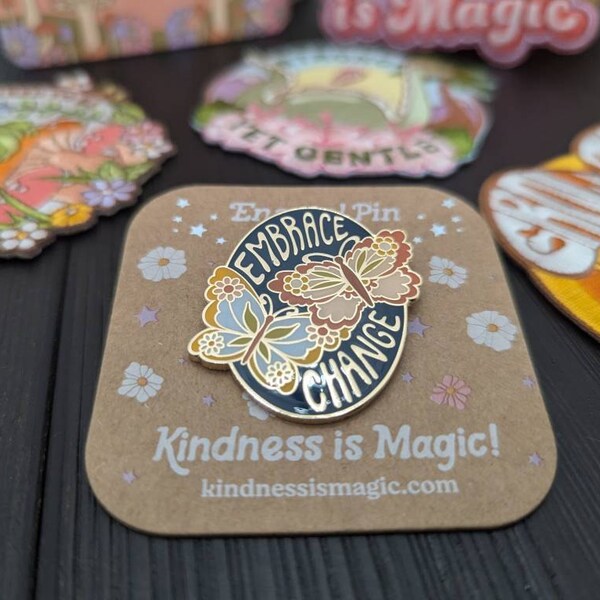 Self Care Spinner Enamel Pin Inspirational Quote Motivational Pins ...