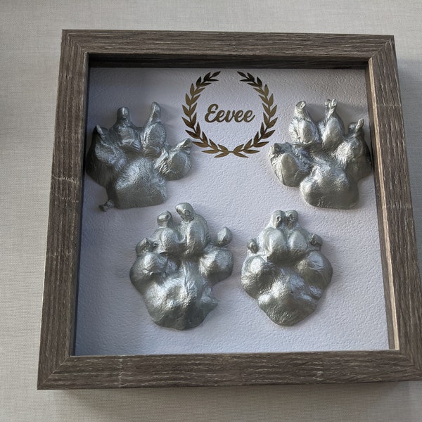 Pet Casting - Paw Cast - Paw Print - DIY Casting Kit - Keepsake for Dog ...