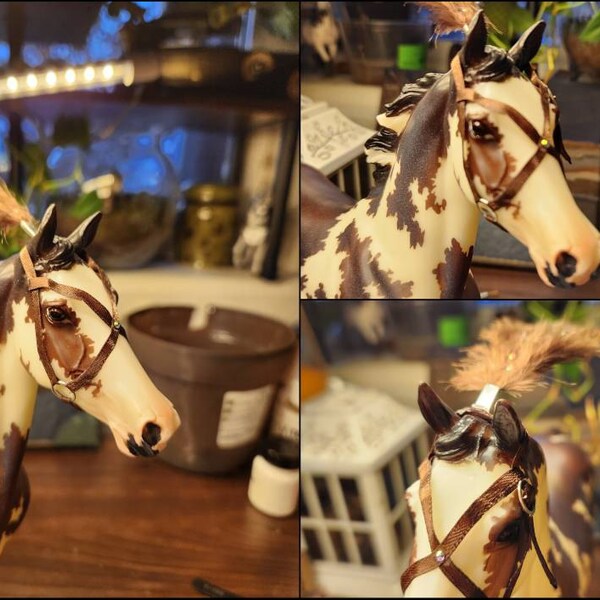Model Horse Halter Set With Rope Noseband busy Bee Traditional 1:9 ...
