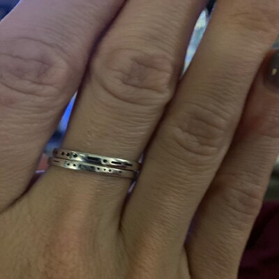 Morse Code Ring Personalized Hand Stamped Initial Ring Monogram ...