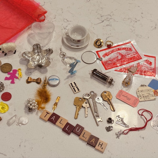 Vintage and Odd Trinkets, Crow Confetti, Mystery Scoop, Trinket Scoops ...