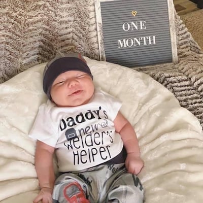 Boys Welder Daddy Newborn Coming Home Outfit, Daddy's New Welder Helper ...