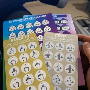 I Love You Sticker Savings Challenge Stickers & Savings Dashboard ...