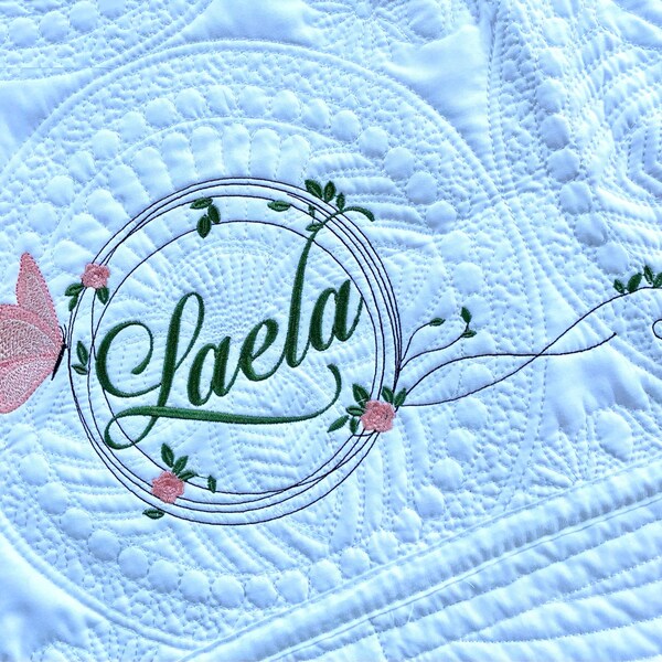 Faith 1 Monogram Set – 4", 5", 6″ - Digital Machine Embroidery Font ...