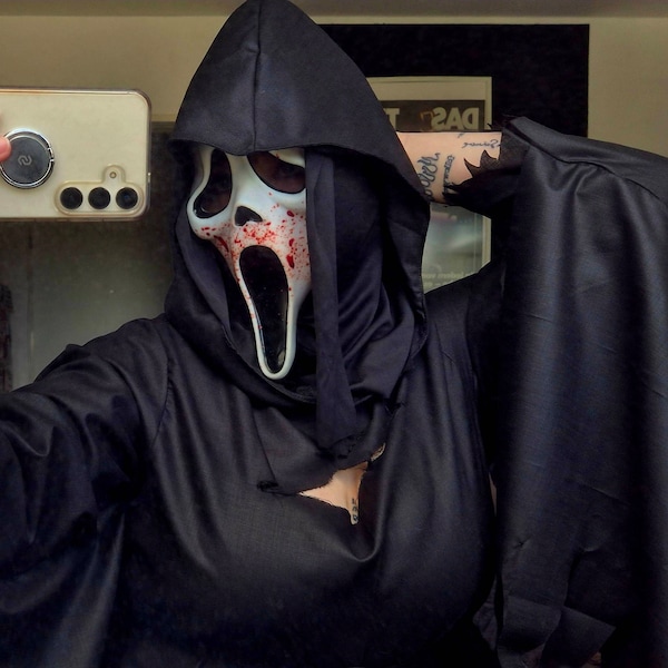 Scream 6 Mask Custom - Jason Carvey Bloody Ghostface - Etsy