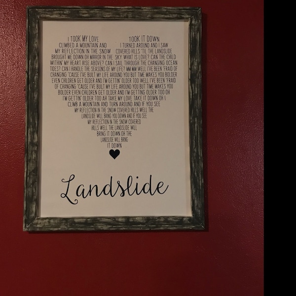 Landslide Heart Shaped Word Art SVG,PNG, and JPEG File - Etsy
