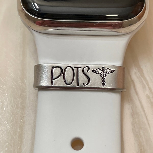 Personalized Medical Alert Watch Band Charm, Medical ID Tag, Smart ...