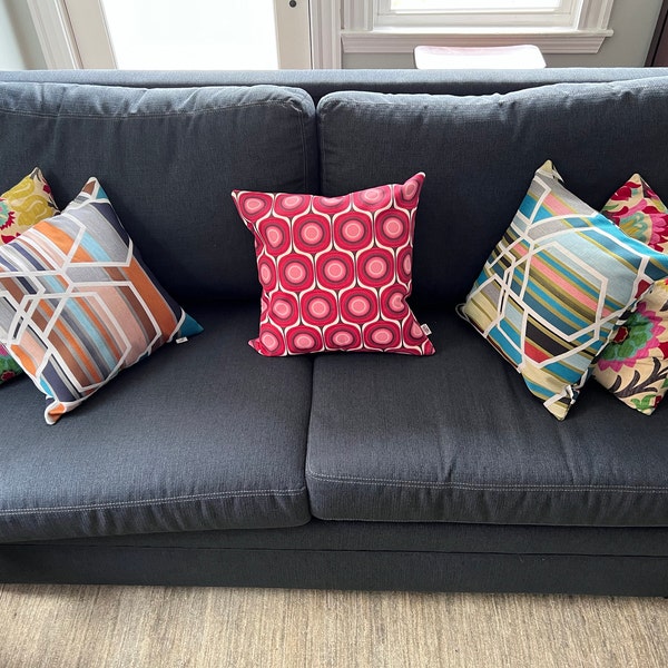 Mid Century Modern Pillow Cover: Maharam LETTERS Fabric, Gunnar ...