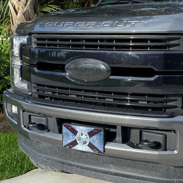 Florida - Custom License Plate - Custom Car Tag - Blue and Black ...
